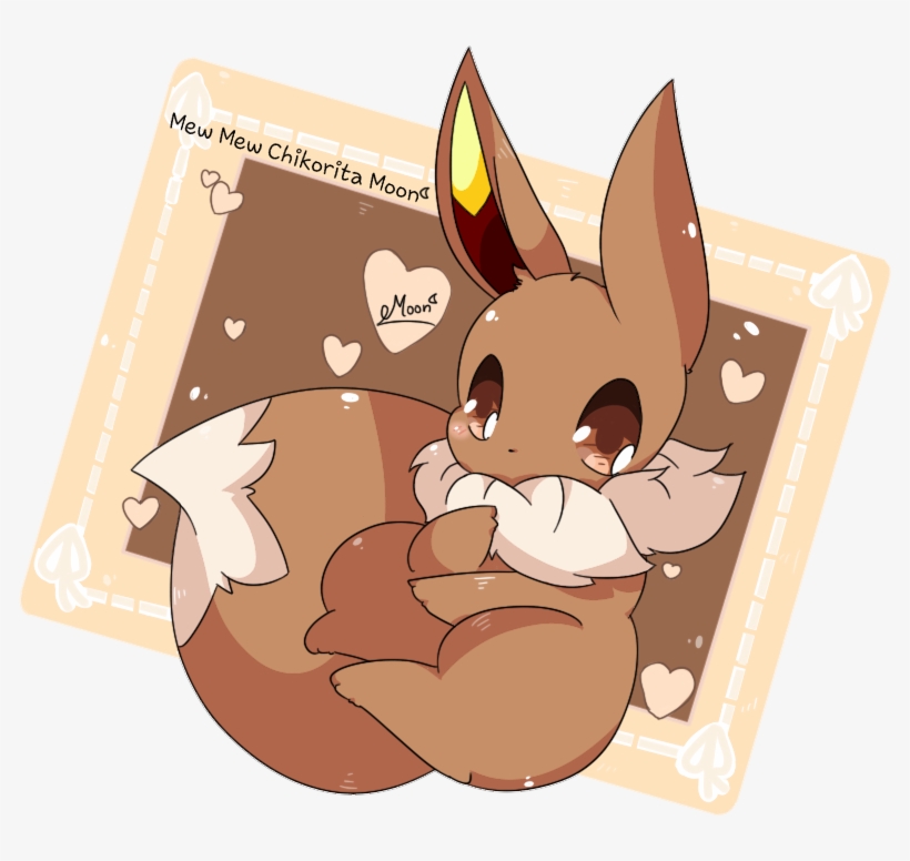 Macaroons Drawing Eevee - Eevee And Chikorita - 799x738 PNG Download ...