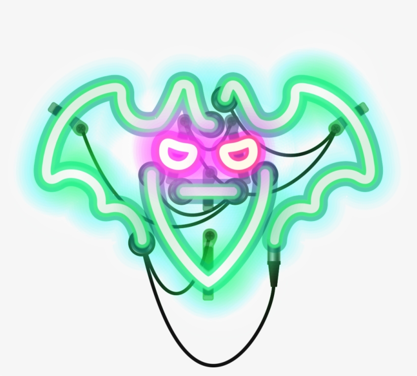 Download Transparent Green Watercolor Hand-painted Tube Bat Transparent ...