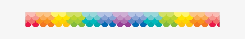 Creative Teaching Press® Ombre Rainbow Scallops Border - Paint Palette ...