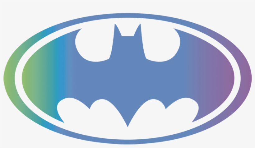 Batman Gradient Bat Logo Men's V Neck T Shirt - Superheroes Logo Black ...