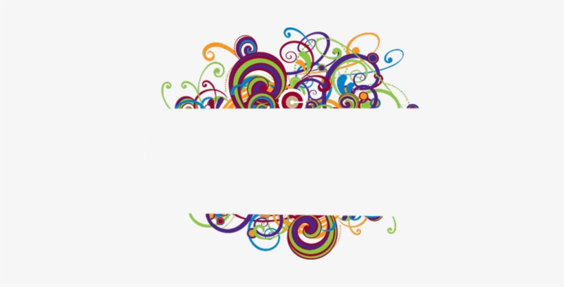 Colorful Border Page - Colorful Swirl Border - 400x338 PNG Download ...