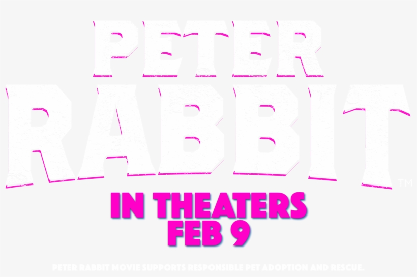 Peter Rabbit 2018 Logo - 1605x812 PNG Download - PNGkit