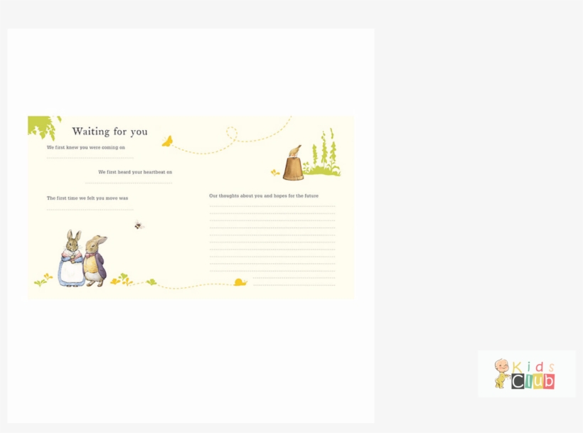 Peter Rabbit Record Book And Keepsake Box - 1920x984 PNG Download - PNGkit