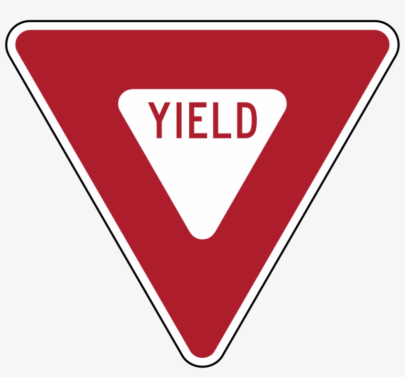File - Mutcd R1-2 - Svg - Yield Sign - 1160x1024 PNG Download - PNGkit
