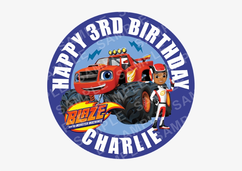 Blaze Edible Cake Topper - Cakeusa Blaze And The Monster Machines Aj ...