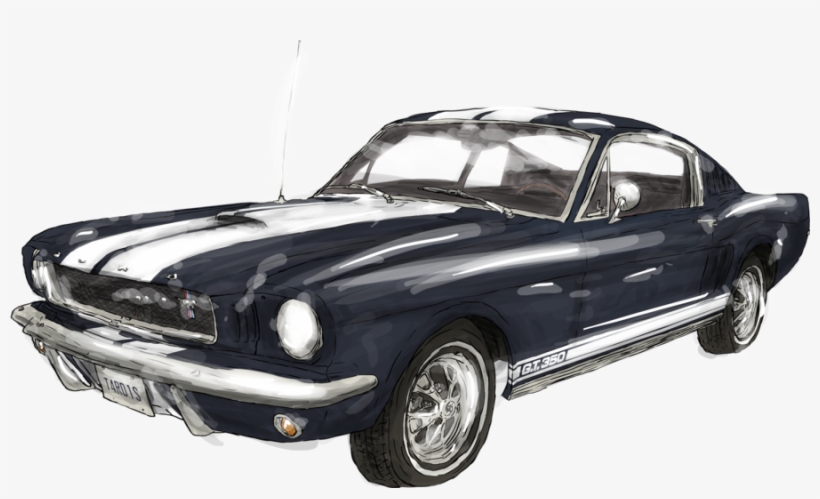 Drawing Mustang Fastback - Ford Mustang Fastback Png - 900x504 PNG ...