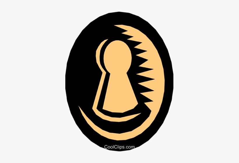 Keyhole Royalty Free Vector Clip Art Illustration - Illustration ...