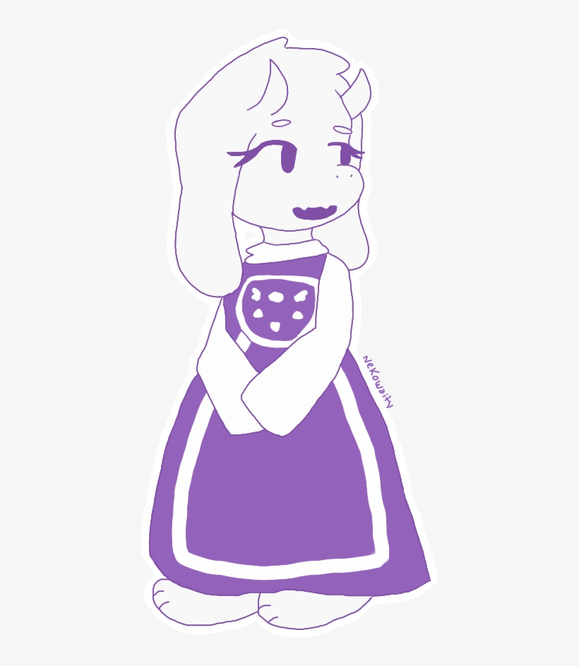 Toriel By Nekowaity On Deviantart - Transparent Toriel - 490x900 PNG ...