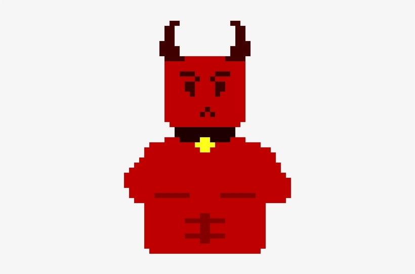 Satan - Pixel Art - 410x520 PNG Download - PNGkit