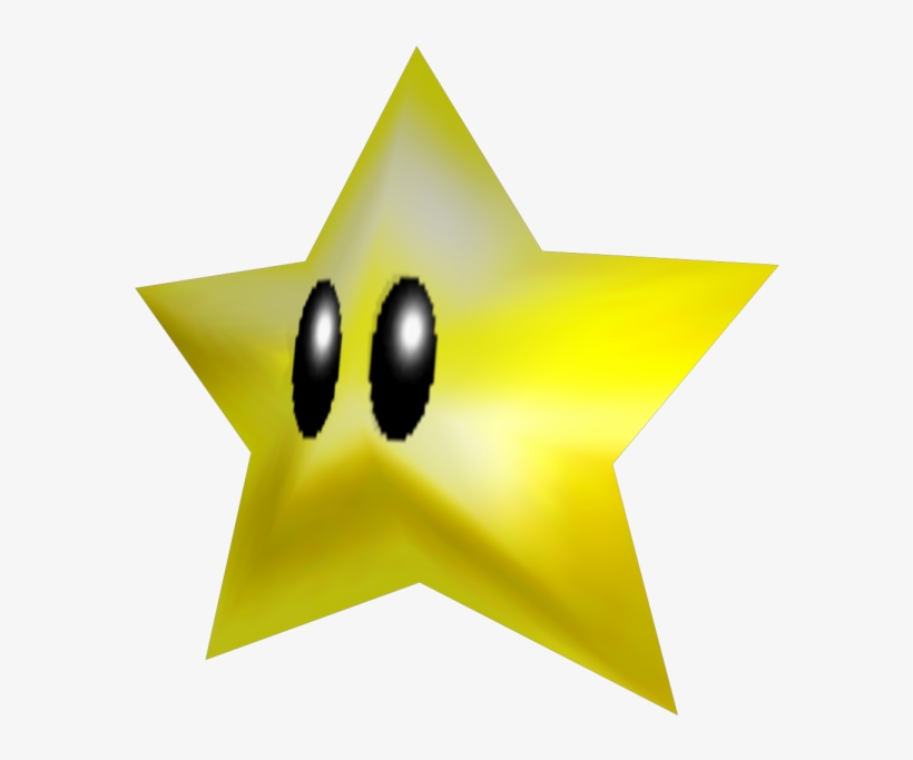 Download Transparent Mario Clipart Yellow Star - Mario 64 Power Star ...