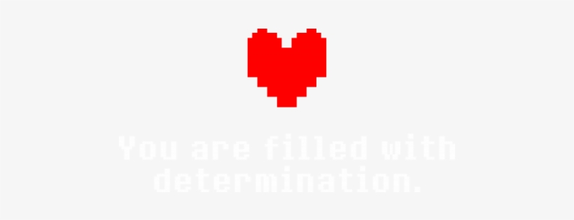 Download Transparent Tricouri Si Bluze Cu Undertale Determination Heart ...