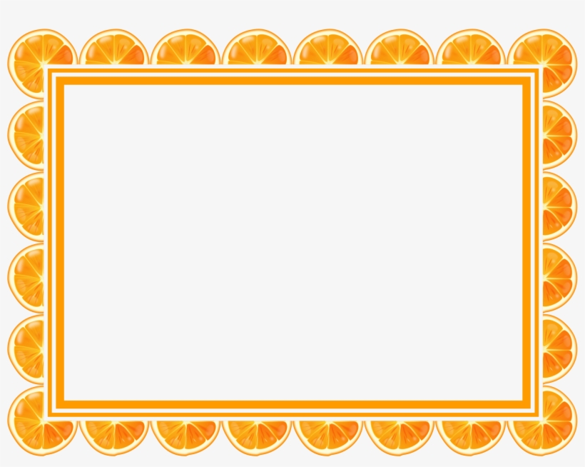 Big Image - Orange Rectangle Frames Clipart - 2359x1768 PNG Download ...