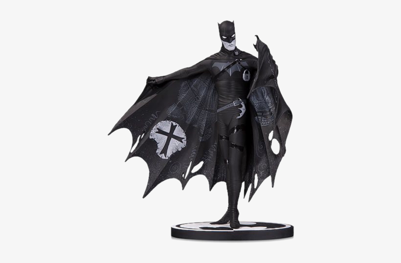 Batman Black And White Statues Gerard Way - 401x500 PNG Download - PNGkit