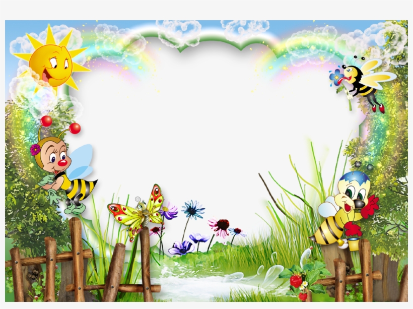 Childrens Photo Frame Summer Games - Vector - 1280x895 PNG Download ...