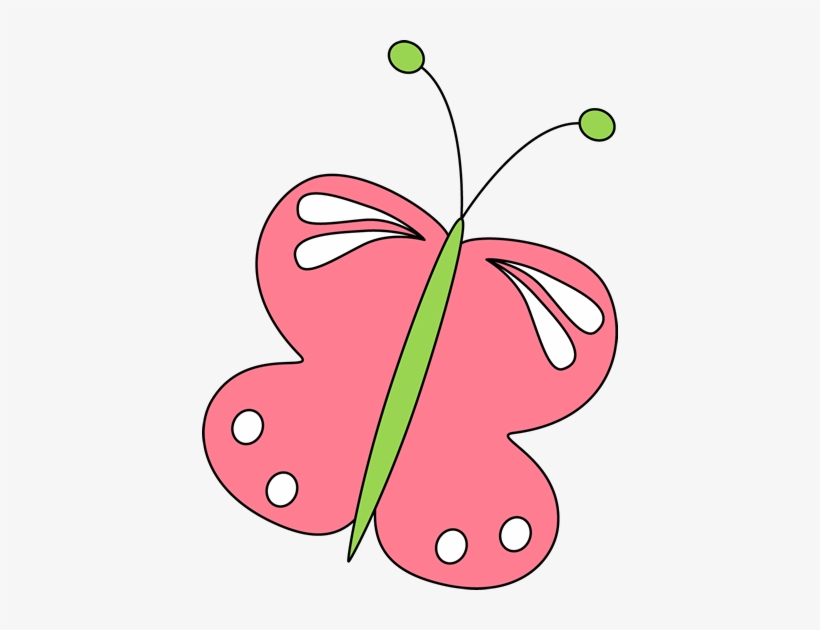 Pink Butterfly Clip Art - Spring Clip Art Butterfly - 416x550 PNG ...