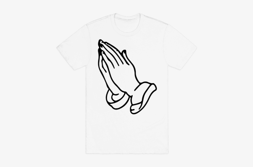 Pray Emoji Mens T-shirt - Praying Hands - 484x484 PNG Download - PNGkit