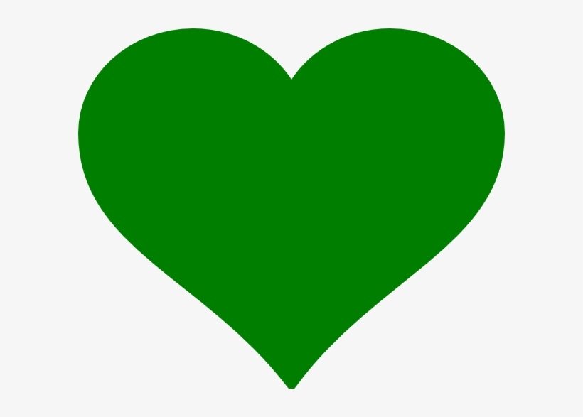 Dark Green Heart Clip Art