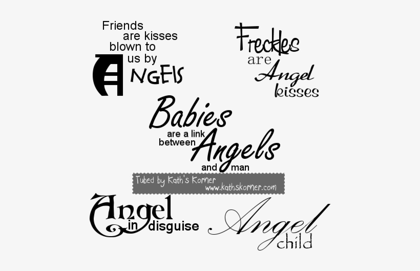 Angel Transparent Word Art - Word Art Angels Png - 500x500 PNG Download ...