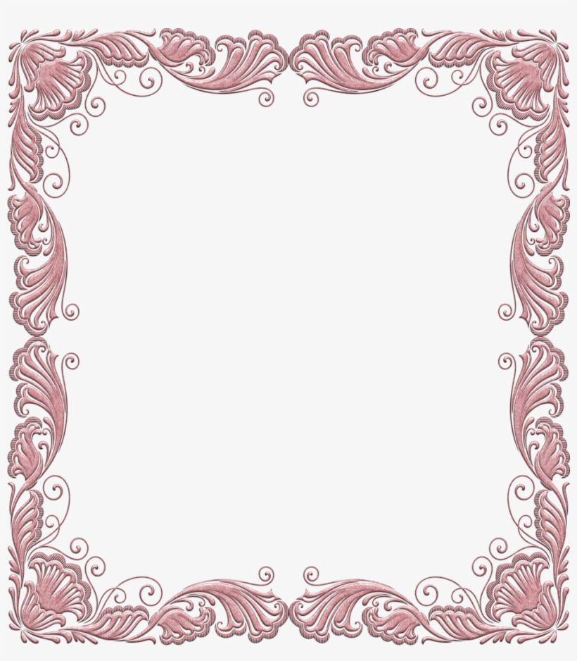 Flowers Frames Burgundy - 935x1024 PNG Download - PNGkit