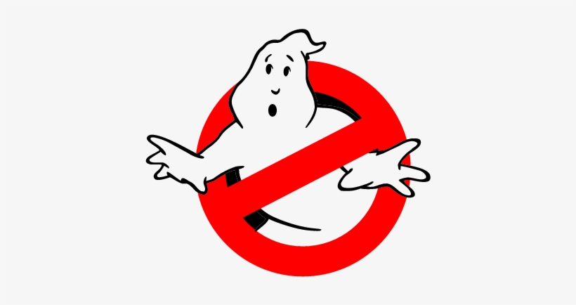 The Greedy Ghost Slimer Eats His Fill At The Hotdog - Ghostbusters Logo ...