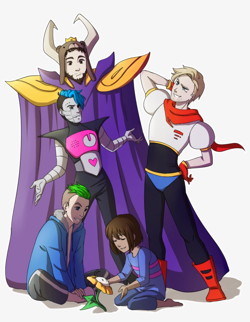 Ken, Markiplier, Jacksepticeye, Frisk, Flowey, And - Youtubers As ...