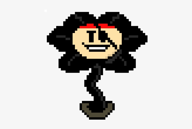Flowey Undertale - Pixel Art - 650x550 PNG Download - PNGkit
