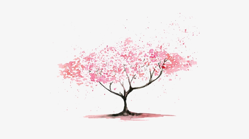 Water Color Tree Transparent - 500x403 PNG Download - PNGkit