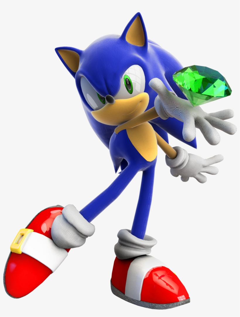 Download Transparent Sonic Chaos Emerald - Sonic The Hedgehog With ...