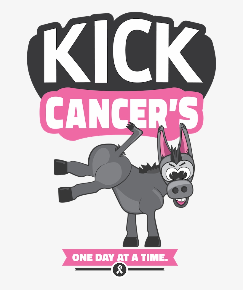 Download Transparent Kick Cancer's Ass - Kick Cancer's Ass Donkey - PNGkit