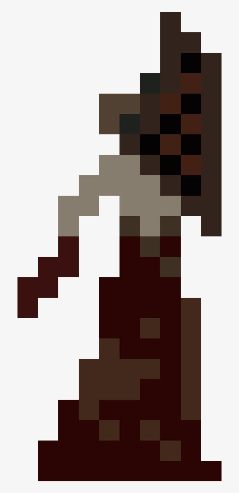 Pyramid Head Costume - Bow Pixel Art - 770x1680 PNG Download - PNGkit