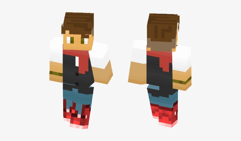 Red Scarf - Skin - 584x497 PNG Download - PNGkit