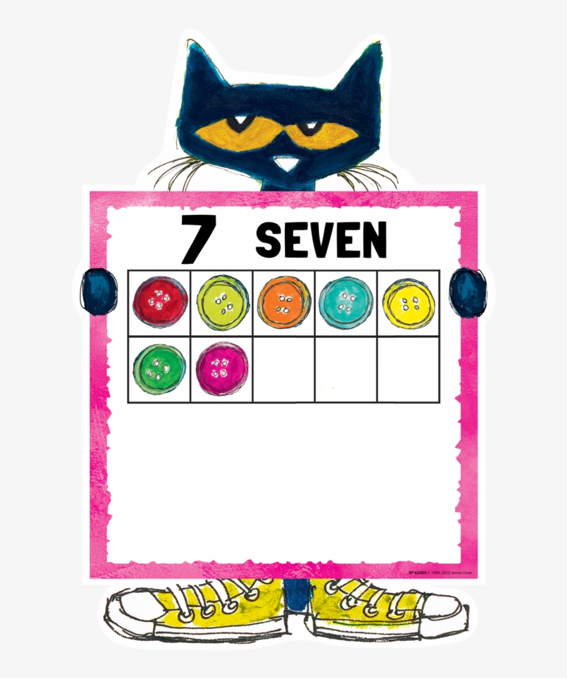 Download Transparent Pete The Cat Numbers 0-20 Bulletin Board Alternate ...