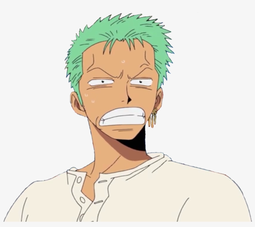 Please, Have A Transparent Flustered Zoro - Cartoon - 1280x1056 PNG ...