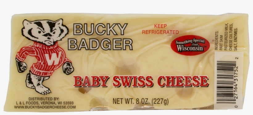 Bucky Badger Exact Weight Baby Swiss Cheese - Bucky Badger Diamond ...