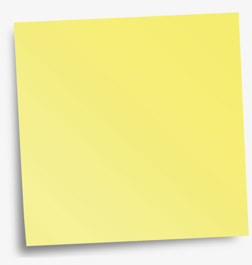 Yellow Sticky Notes Png Image - Paper - 1381x1386 PNG Download - PNGkit