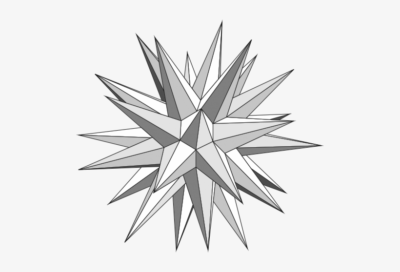 32 Point Paper Star - 32 Pointed Star - 508x478 PNG Download - PNGkit