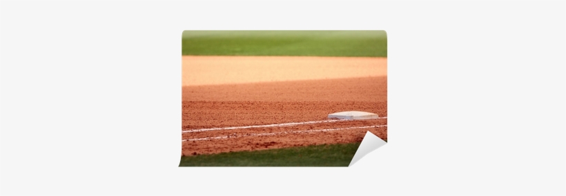 Download Transparent First Base Featured In Empty Baseball Field Wall ...