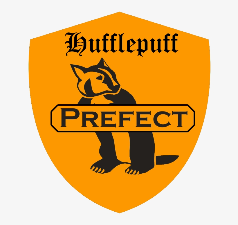 Hufflepuff Prefect Badge Prefect Badge, School Style, - Hufflepuff ...