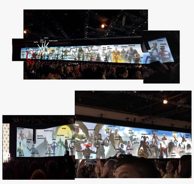 I Was Able To Piece Together The Full Character Banner - Dc Films Intro ...