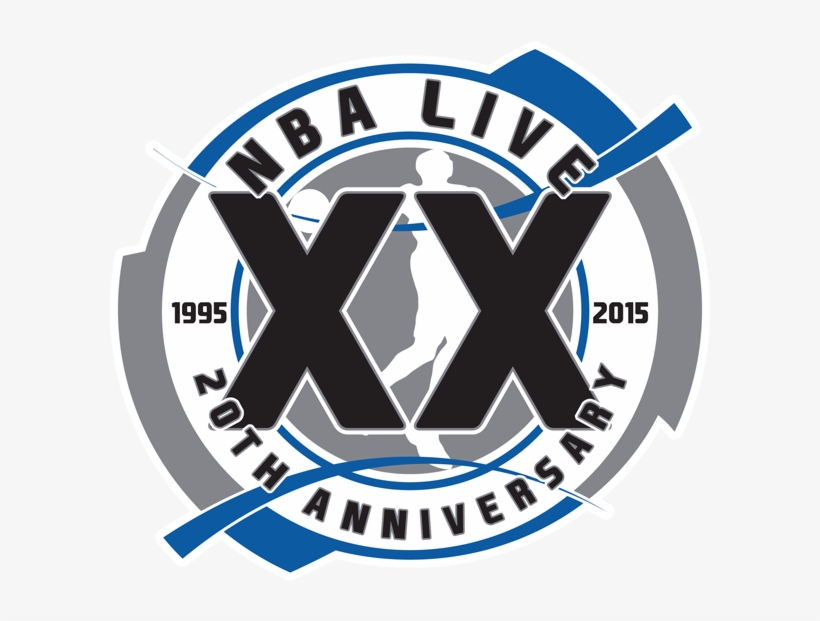 20th Anniversary Of Nba Live Logo - Branding Iron - 600x600 PNG ...
