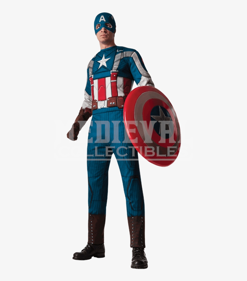 Adult Deluxe Retro Captain America Costume - Captain America The Winter ...