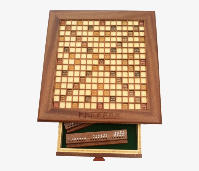 Wooden Scrabble Set - 520x640 PNG Download - PNGkit
