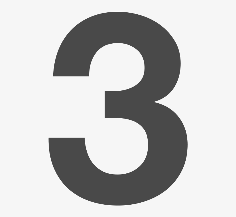 3 - Numerical Digit - 629x958 PNG Download - PNGkit