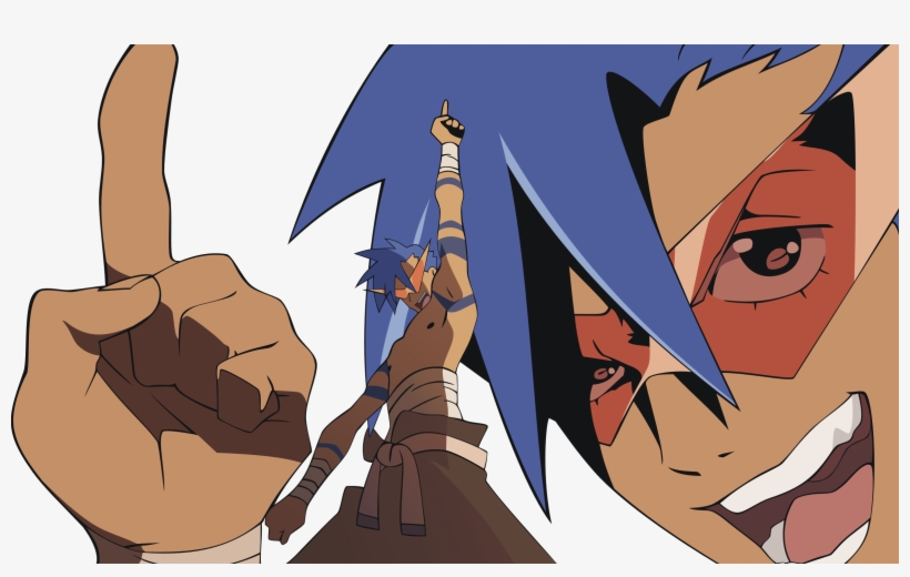 Kamina, Tengen Toppa Gurren Lagann, Transparent, Anime - Gurren Lagann ...