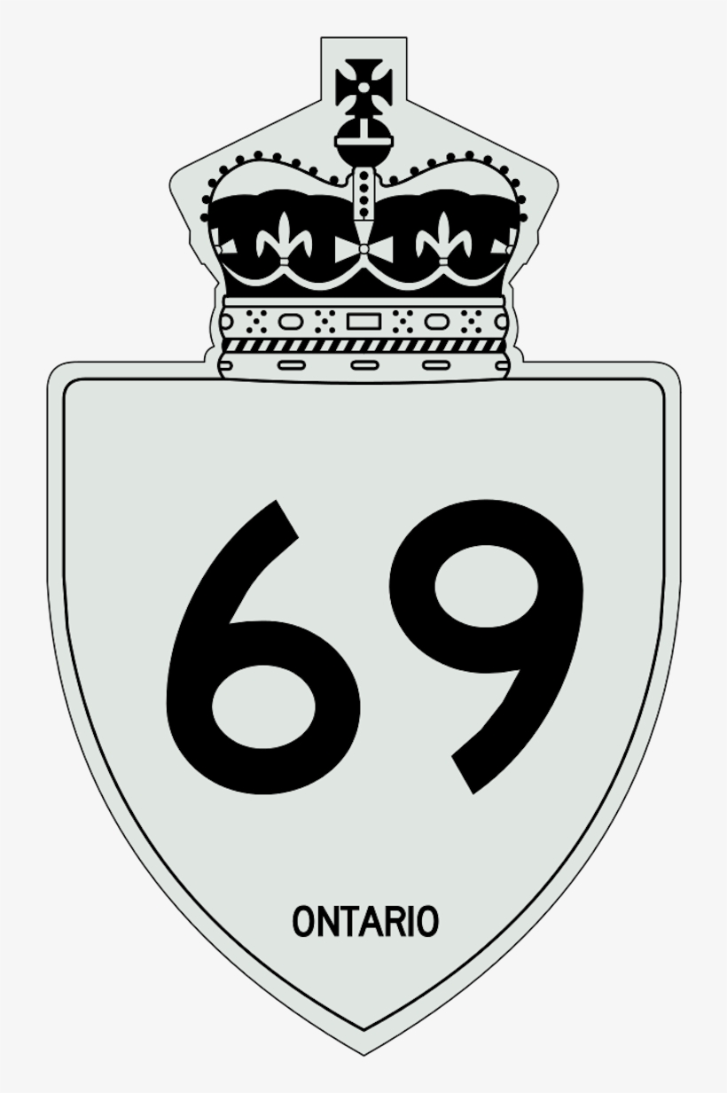 Download Transparent Ontario King's Highway 69 Sign - Highway 69 ...