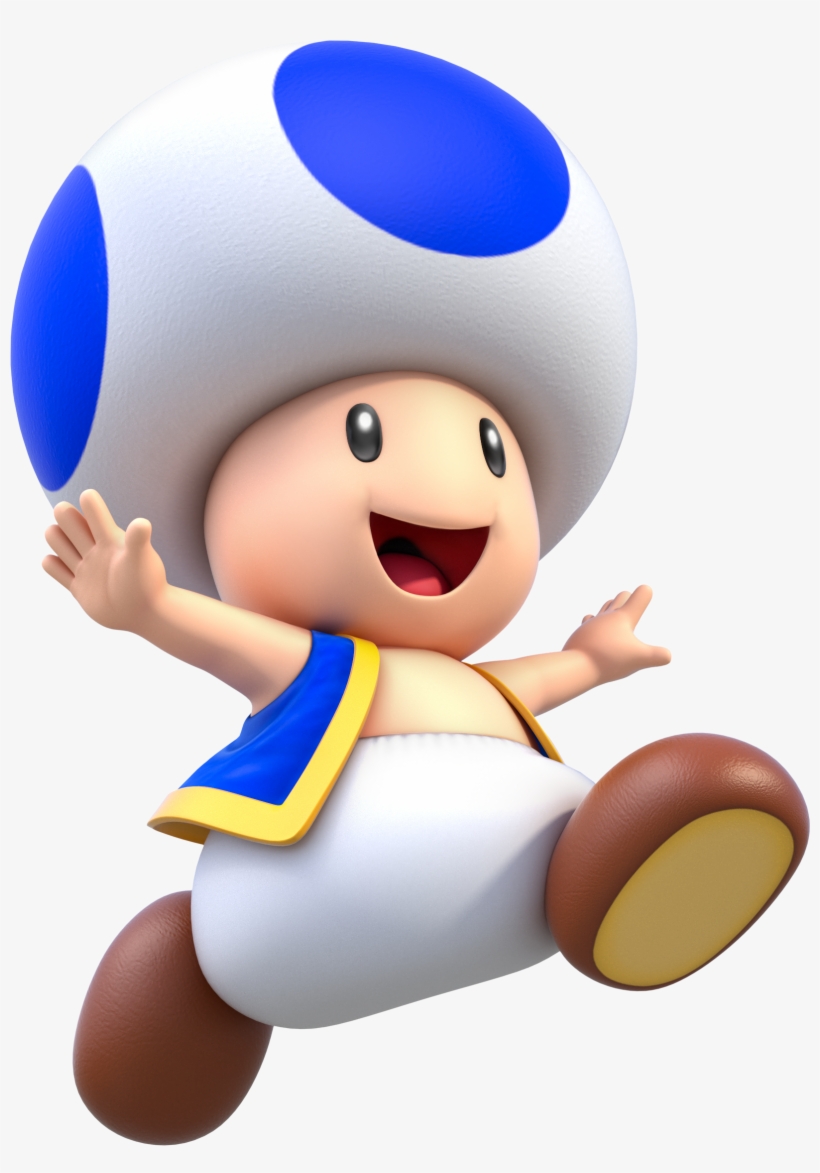Toad Is A Playable Character In Super Mario 3d World - Blue Toad Super ...