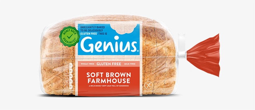 Genius Gluten-free Bread On White Background - Genius Gluten Free White ...
