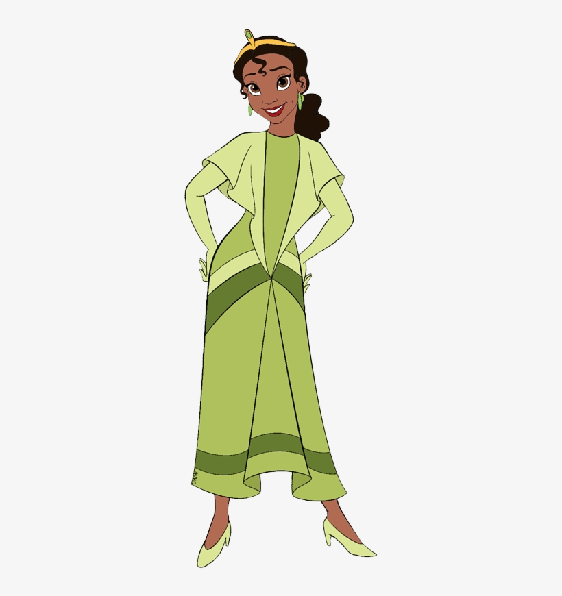 Tiana Wearing A Tiara - The Princess And The Frog - 287x790 PNG ...