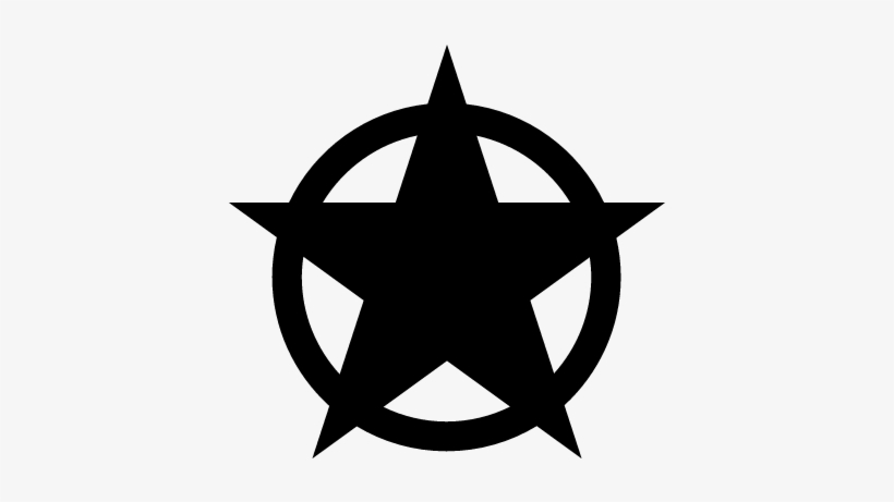Star Shape In A Circle Vector - Estrella Dentro De Un Circulo - 400x400 ...