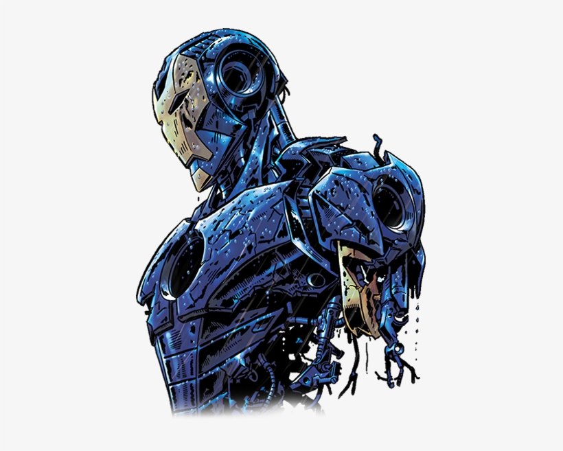 Marvel - Com - Blue Iron Man Comic - 423x577 PNG Download - PNGkit